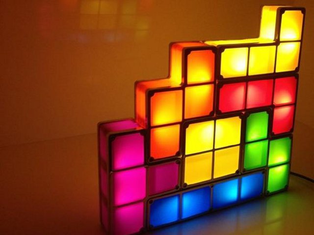 Stackable Tetris LED Desk Lamp - GetdatGadget