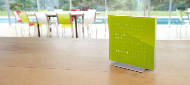 Qlocktwo Touch Clock Puts Your Time in Words - GetdatGadget