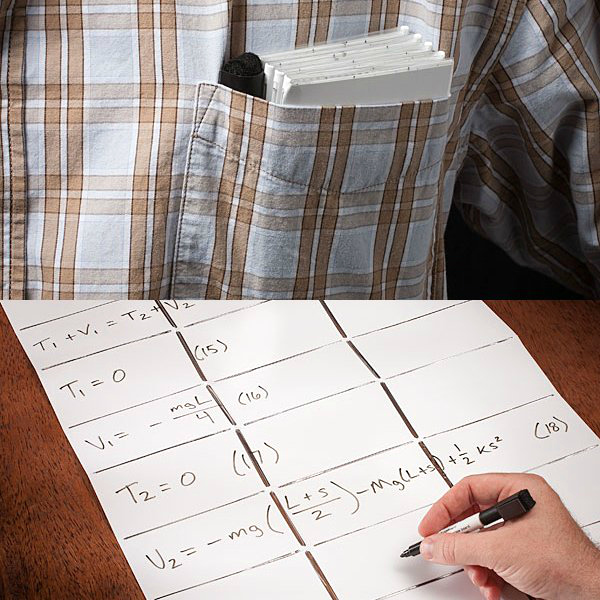Noteboard Pocket-Size Dry Erase-Board – Foldable And Portable ...