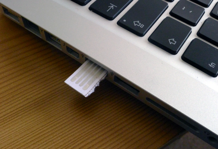 intelliPaper: USB Drive Made Of Paper - GetdatGadget