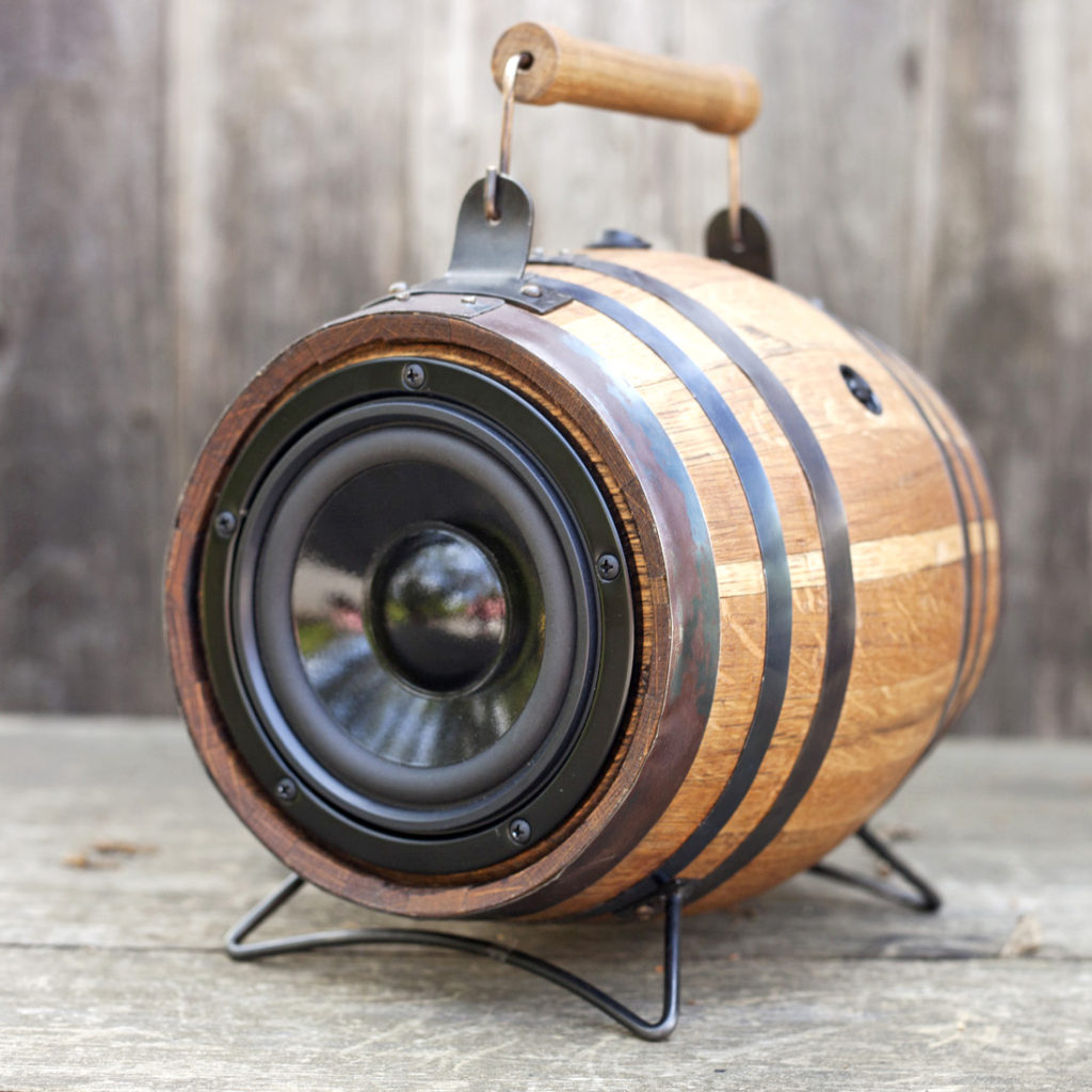 Boomcase Barrel: Portable Sound System in a Vintage Barrel - GetdatGadget