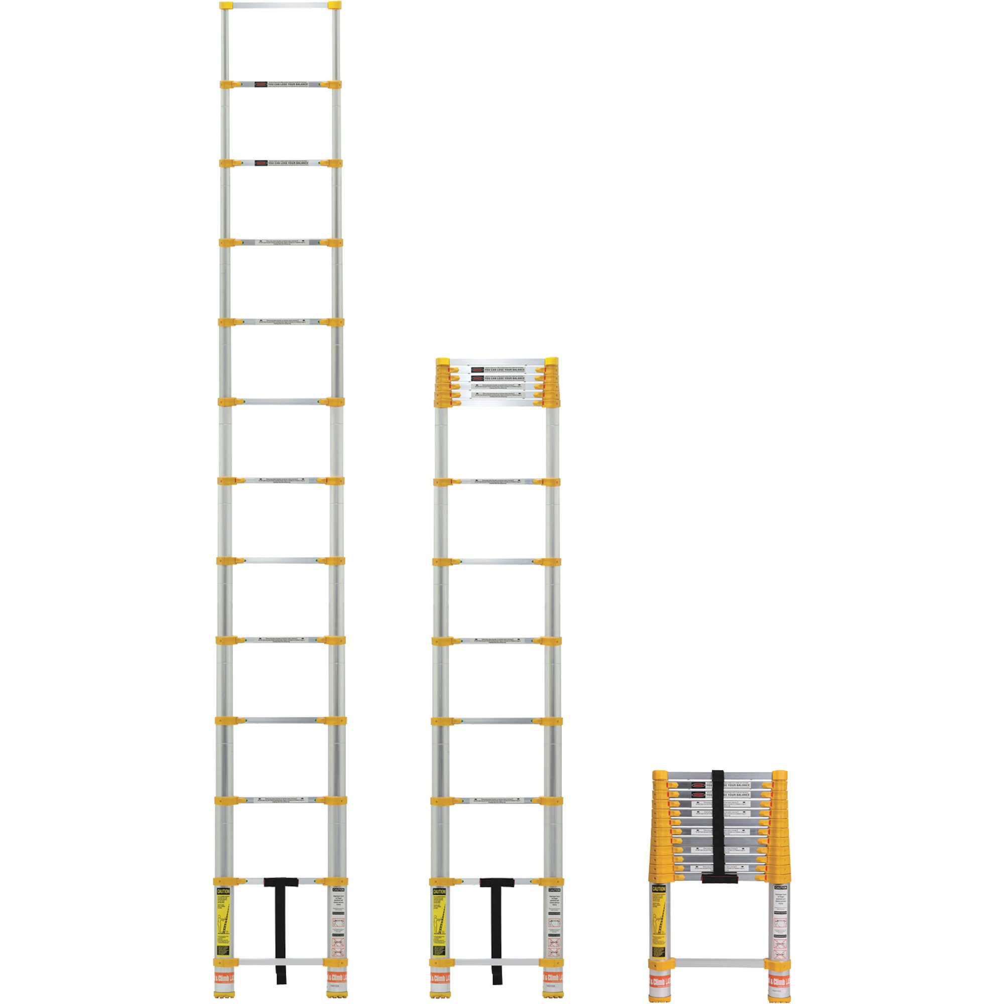 Xtend & Climb Telescoping Ladder Goes from 3 to 12.5 Feet - GetdatGadget