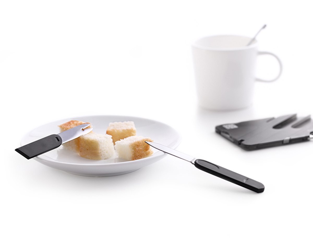 Artiart Cutlery Card Packs 7 Eating Utensils in Credit Card Sized Tool ...