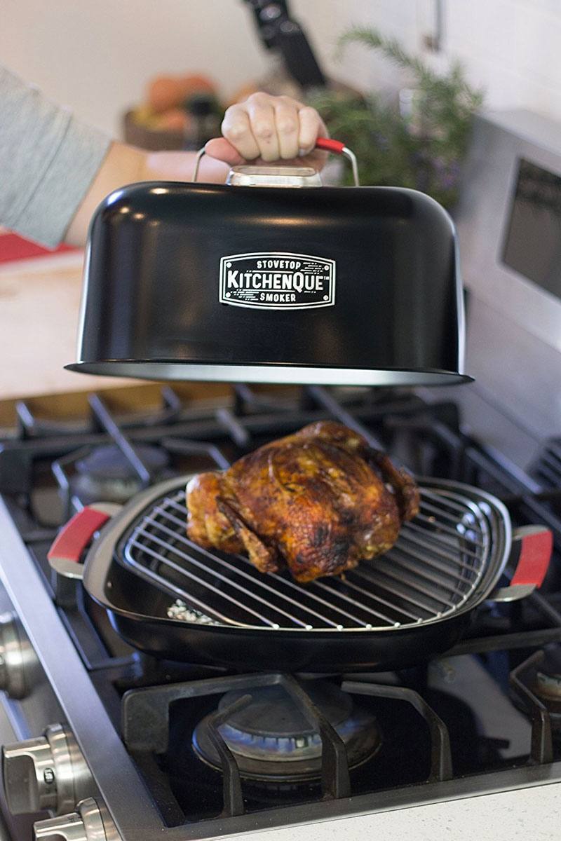KitchenQue: Indoor Stovetop Smoker for Apartment Dwellers - GetdatGadget