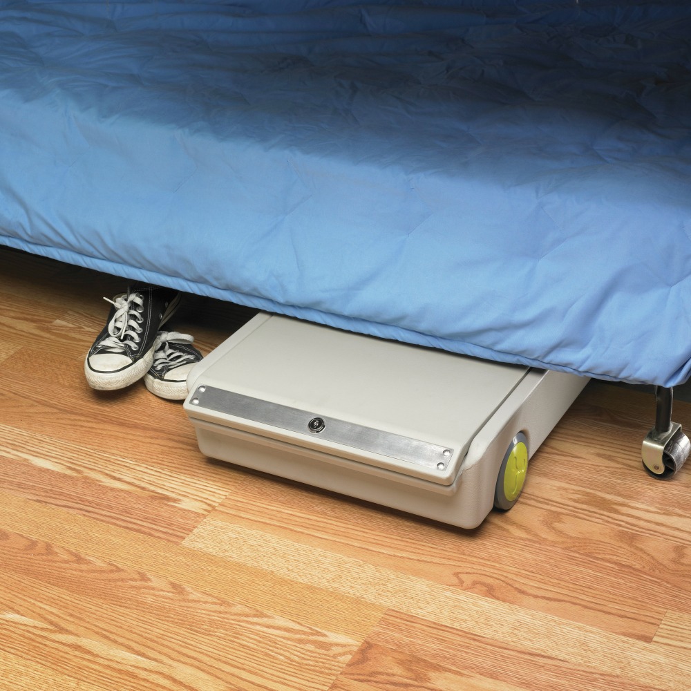 Lock and Roll Portable Under-Bed Personal Safe - GetdatGadget