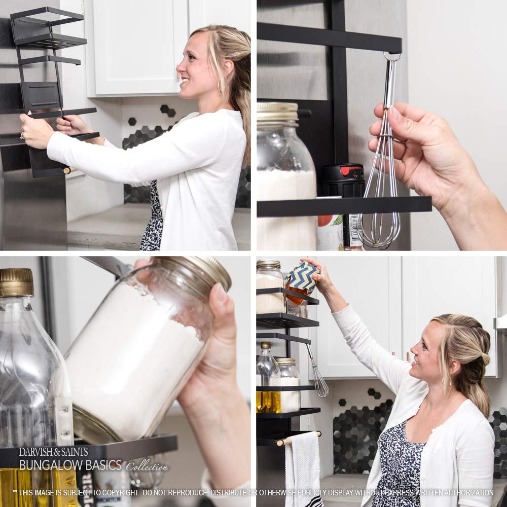 Magnetic Kitchen Rack Creates Storage out of Thin Air - GetdatGadget