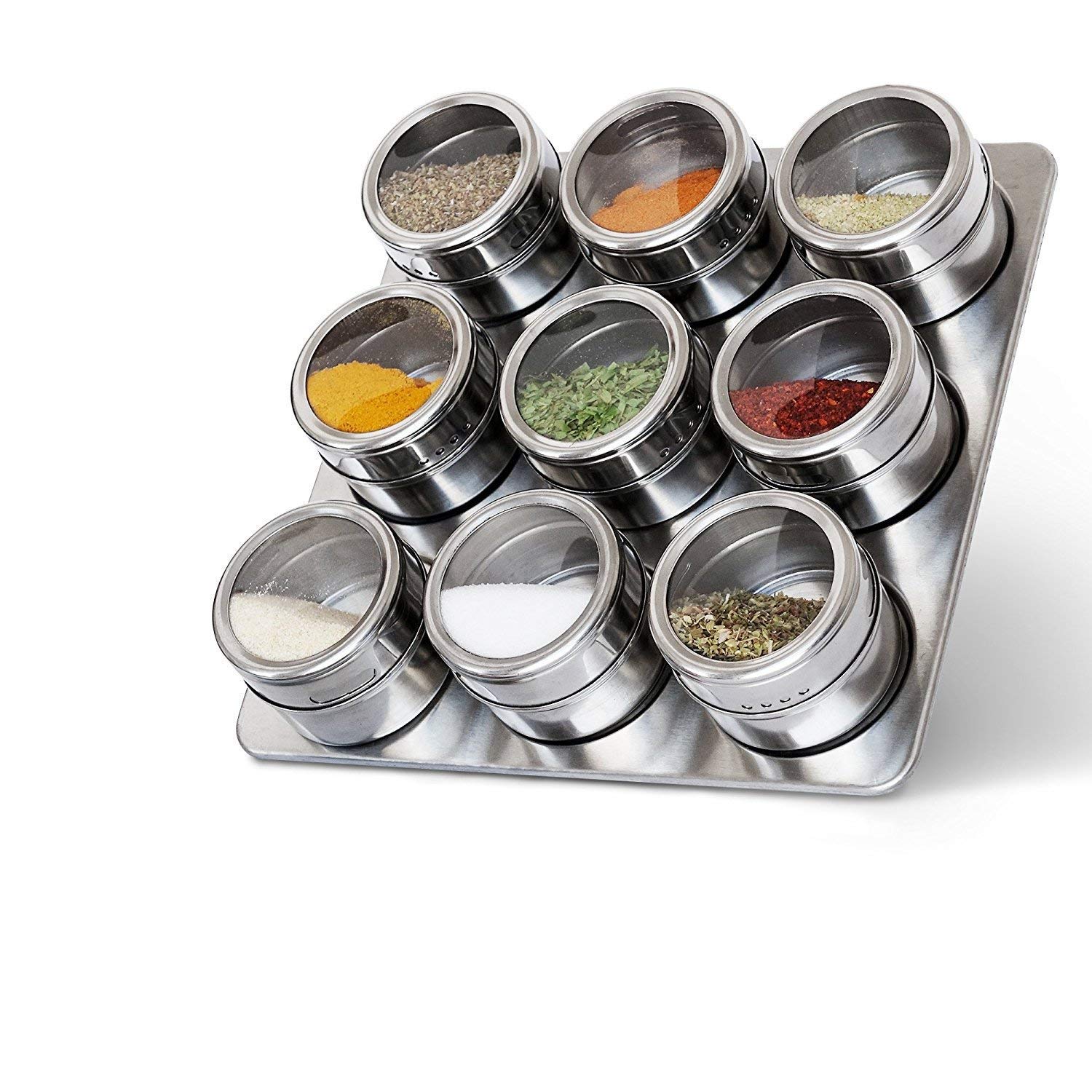 Magnetic Spice Jars Free Up Your Kitchen Storage space - GetdatGadget